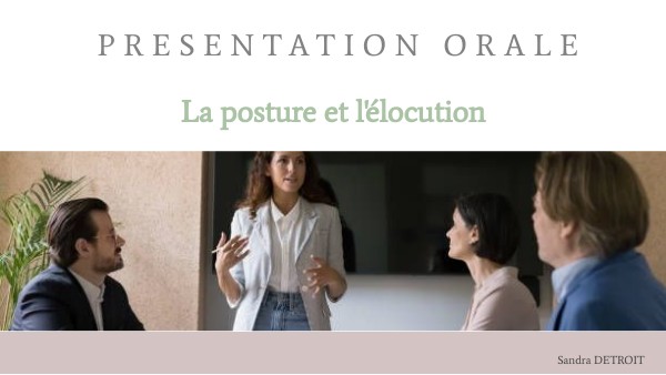 La présentation orale