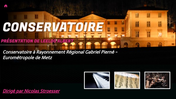 Conservatoire Metz PFMP | Genially