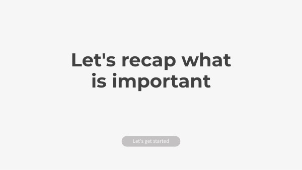 Let's recap | Genially