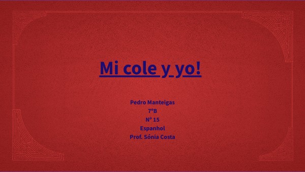 ESP MI COLE Y YO | Genially