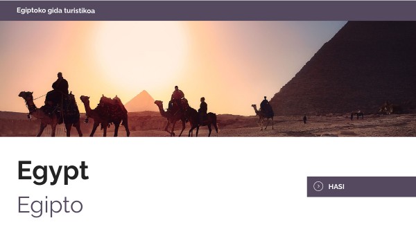 gida turistikoa: EGIPTO | Genially