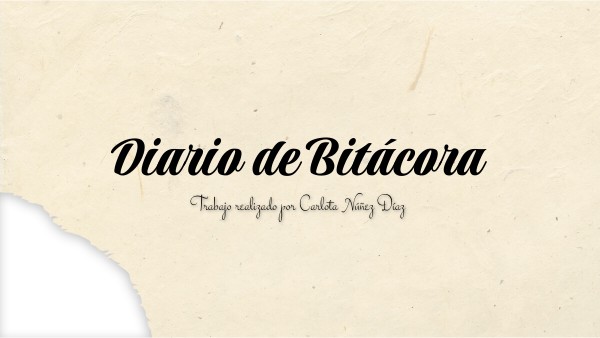 Diario de Bitácora