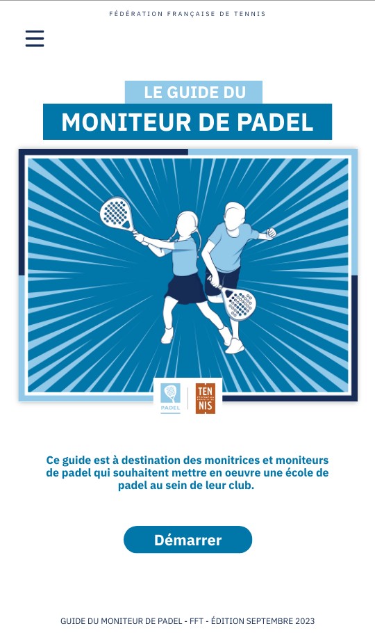 Copie - Guide du moniteur de PADEL | Genially