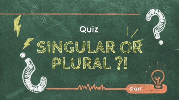 singular or plural QUIZ | Genially
