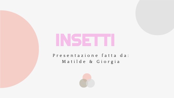 GLI INSETTI Gio Mati