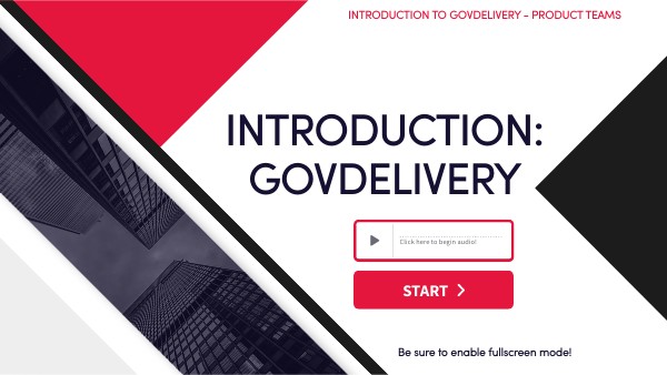 Introduction - govDelivery Product Course | Genially