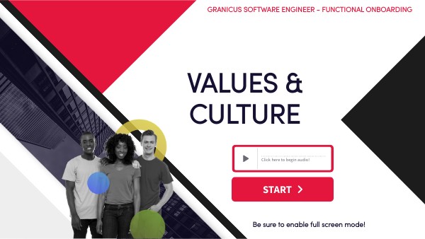 (SE) Values & Culture - Welcome to Your Role