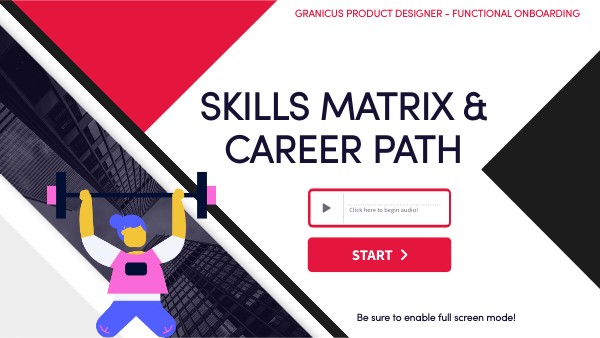 (PD) PD Skills Matrix & Career Path - Welcome to Your Role