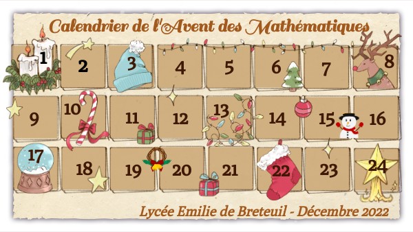 Calendrier de l'Avent des Mathématiques | Genially