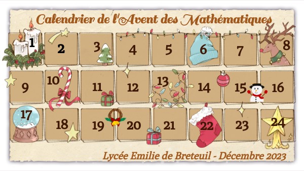 Calendrier de l'Avent des Mathématiques - 2 | Genially