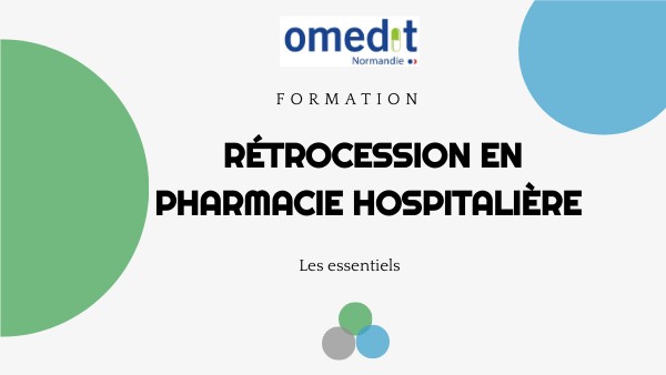 Rétrocession en pharmacie hospitalière