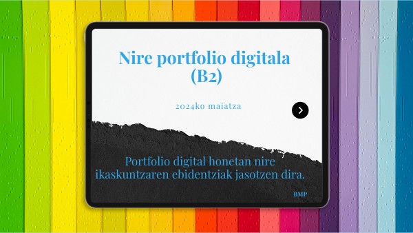 Nire portfolio digitala B2 | Genially