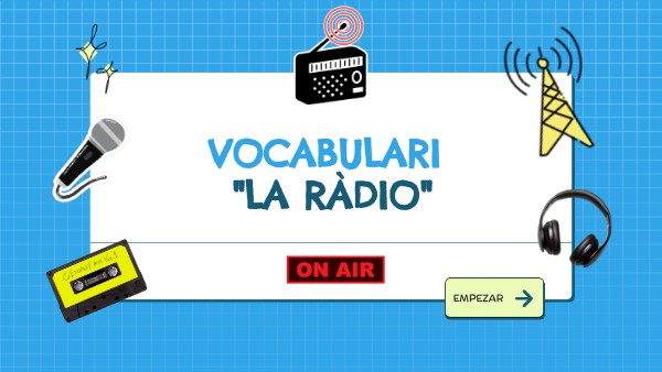 Vocabulari "La ràdio" | Genially
