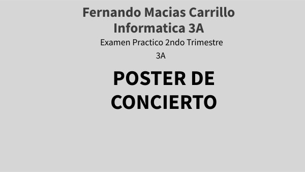 Poster de Informatica 2ndo Trimestre