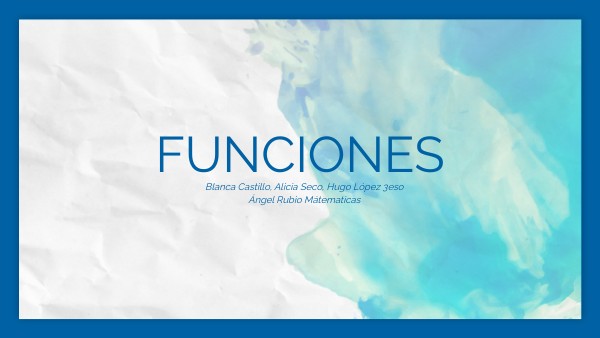 PRESENTACIÓN FUNCIONES