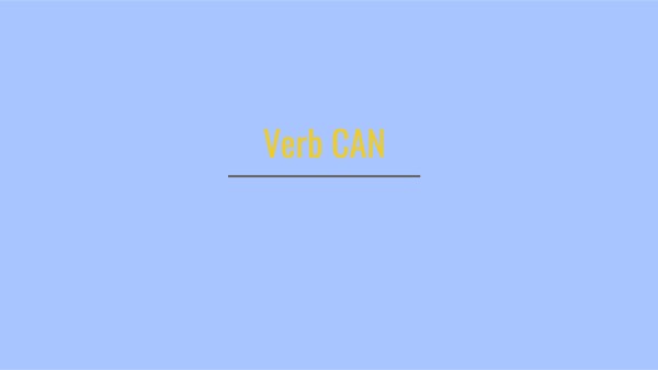 verb can | Genially