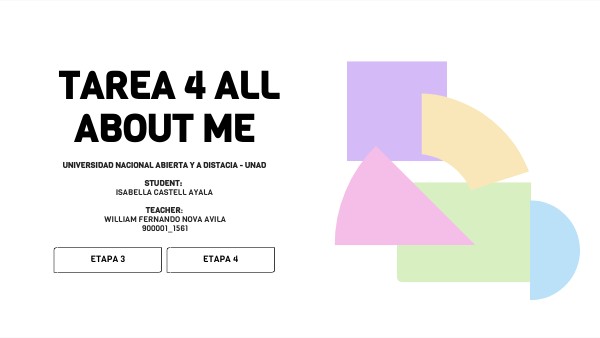 All About Me - Inglés A1 | Genially