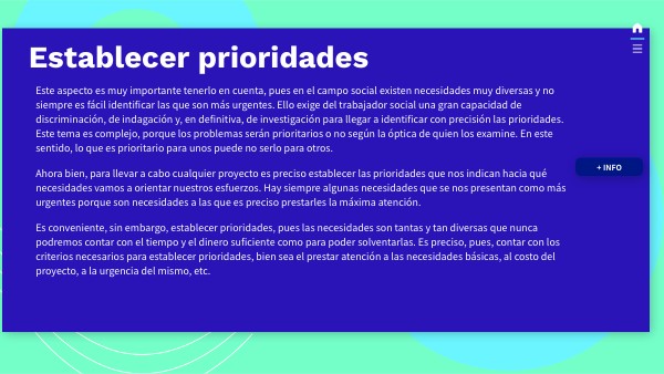 establecer prioridades