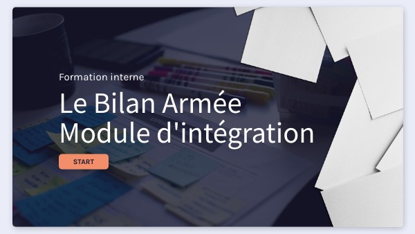 Module formation intégration Bilan Armée 2022 2023 MP