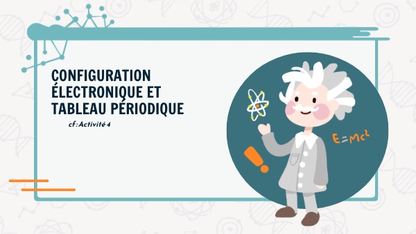 Seconde : Configuration électronique et classification périodique | Genially