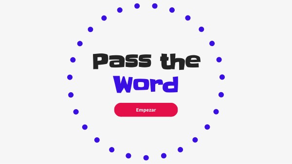 Pass the word 5th | Genially