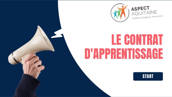 Le contrat d'apprentissage | Genially