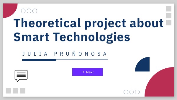 Theoretical project about Smart Technologies | Genially