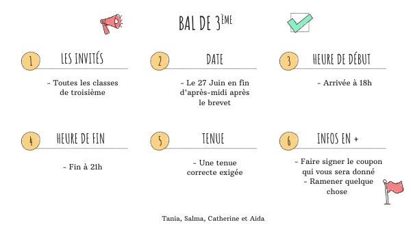 Bal 3ème | Genially