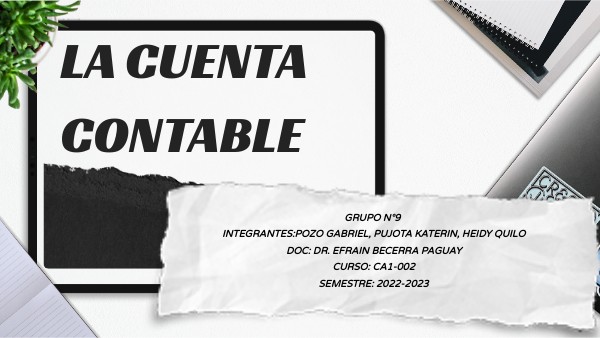 LA CUENTA CONTABLE
