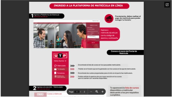 PASOS PARA MATRÍCULA EN LÍNEA | Genially