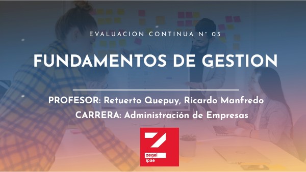FUNDAMENTOS DE GESTION