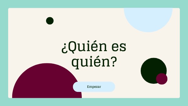 quién es quién | Genially