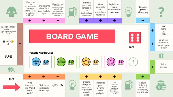 Tech Board game | Genially