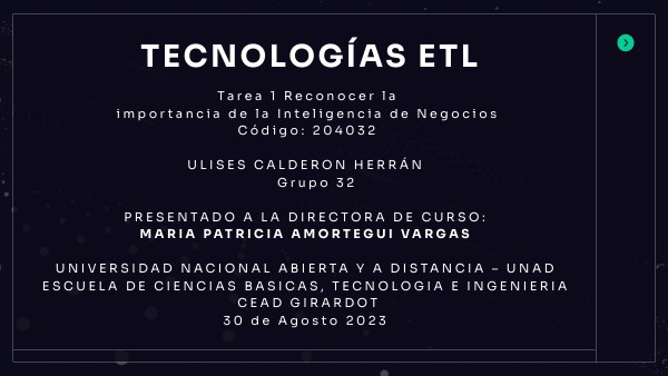 TECNOLOGIA ETL | Genially