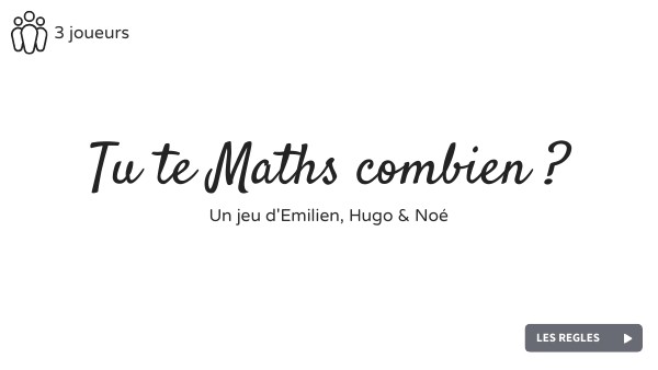 Tu te Maths combien ? | Genially