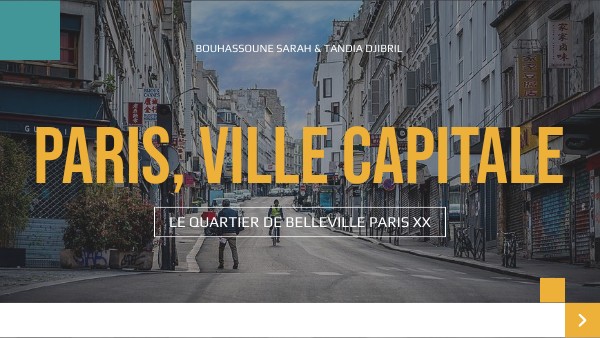 PARIS BELLEVILLE | Genially