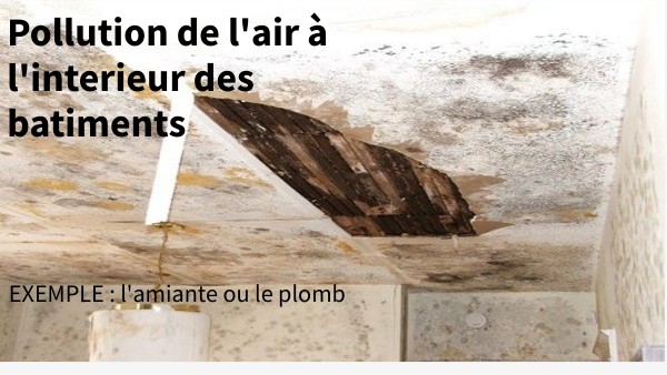 La pollutions de l'air dans les batiments