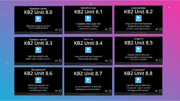 Word practice 8(places) | Genially