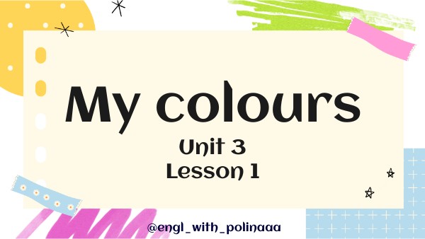 Starter Unit 3 Lesson 1