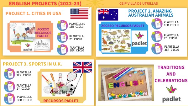 ENGLISH PROJECTS. 2022-23