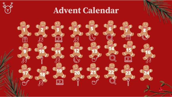 interactive advent calendar | Genially