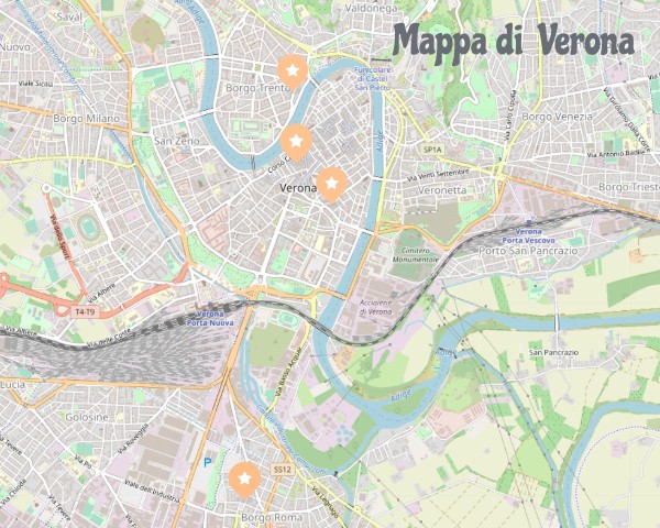Mappa di Verona