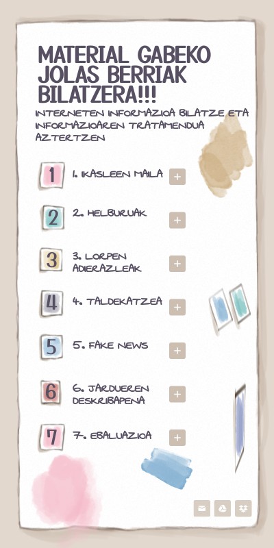 MATERIAL GABEKO JOLASAK BERRIAK BILATZERA!!! | Genially