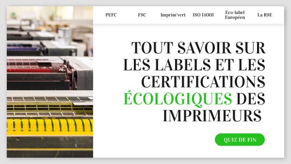 LABELS ET CERTIFICATIONS | Genially
