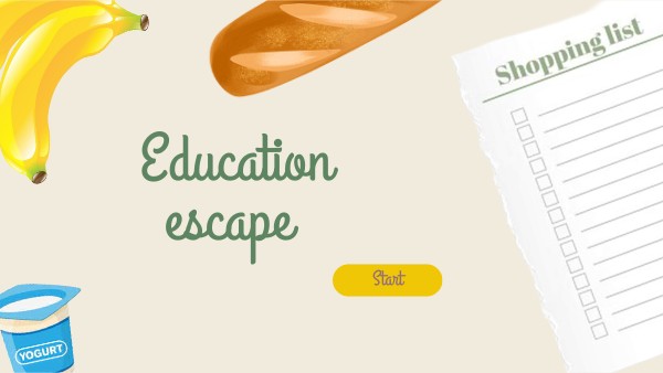 EDUCATION ESCAPE ROOM