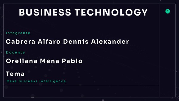 Case Business Intelligence | Genially