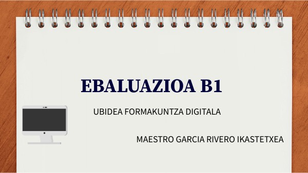 B1 EBALUAZIOA