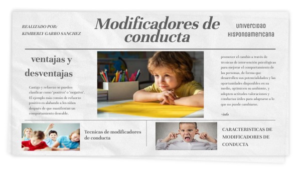 modificadores de conducta | Genially