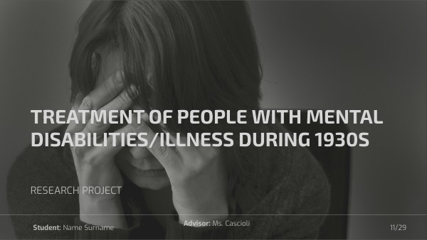 Mental Disabled treatments | Genially