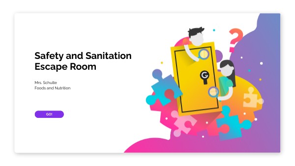 Safety and Sanitation Escape Room | Genially